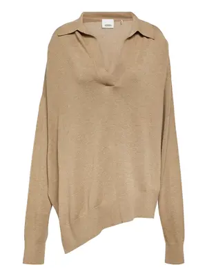 Isabel Marant Giliane Wool-blend Jersey Sweater - Brown