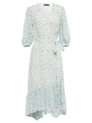 Polo Ralph Lauren Floral Georgette Wrap Dress - Multicoloured