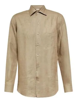 Loro Piana Andre Linen Shirt - Beige