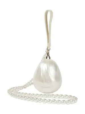 Simone Rocha Egg Embellished Clutch - White