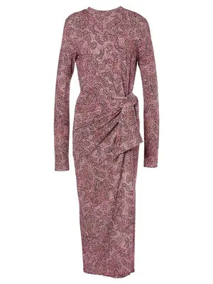 MARANT ETOILE Lisy Jersey Wrap Dress - Multicoloured