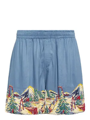 BODE Ski Lift Printed Shorts - Blue