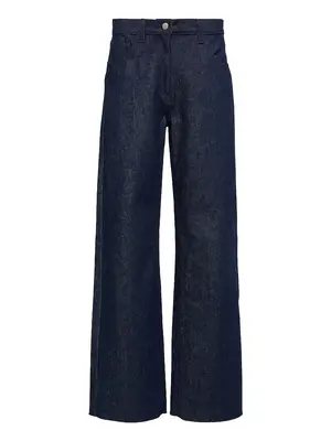 Magda Butrym High-rise Straight Leg Jeans - Blue