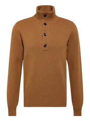 TOM FORD Wool And Cashmere Turtleneck Sweater - Brown