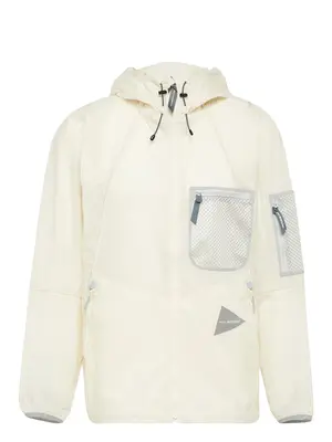 AND WANDER Ripstop Jacket - White