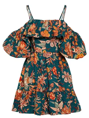 Ulla Johnson Lila Floral Cotton Poplin Mini Dress - Multicoloured