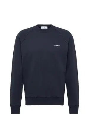 Stone Island Stone Island Cotton Crewneck Sweatshirt Blue