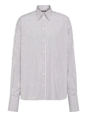Dolce & Gabbana Striped Cotton Poplin Shirt - Multicoloured