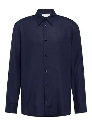 Gabriela Hearst Quevedo Linen Shirt - Blue