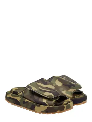 GIA BORGHINI Gia 1 Uni Camouflage Slides - Multicoloured