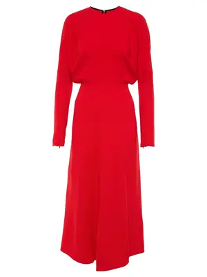 Victoria Beckham Dolman Midi Dress - Red