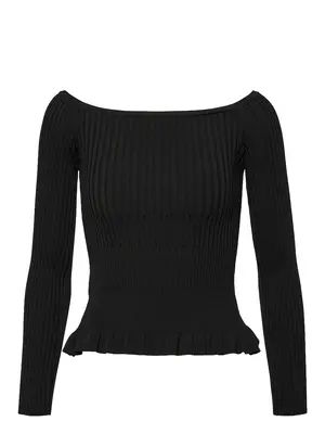 Altuzarra Kent Off-shoulder Top - Black