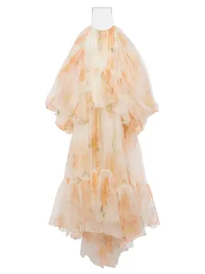 Zimmermann Natura Floral Silk Organza Midi Dress - Multicoloured