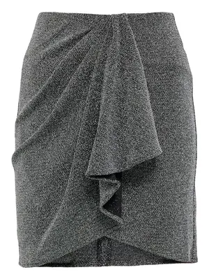 MARANT ETOILE Bergen Lurex® Miniskirt - Silver