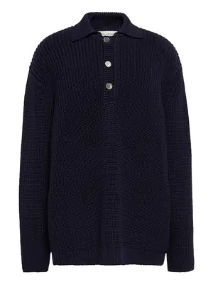 Our Legacy Big Piquet Ribbed-knit Sweater - Blue