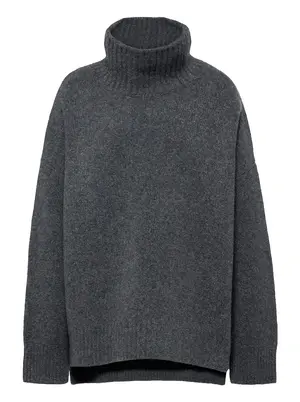 LISA YANG Elwinn Cashmere Turtleneck Sweater - Grey