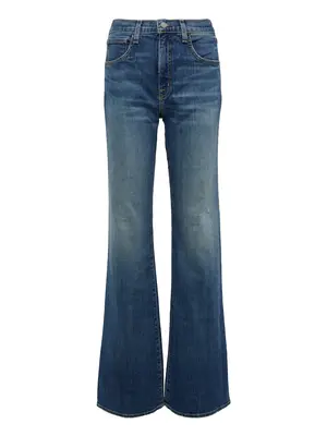NILI LOTAN Celia Bootcut Jeans - Blue