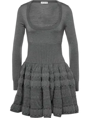 ALAÏA Wool-Blend Mini Dress
