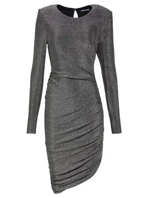 Veronica Beard Cyrus Metallic Minidress - Silver