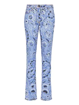 Etro High-rise Printed Skinny Jeans - Multicoloured