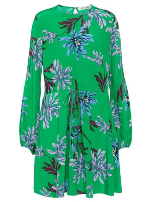 Diane Von Furstenberg Sydney Floral Mini Dress - Multicoloured