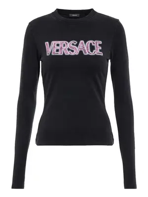 Versace Goddess Logo Long-sleeve T-shirt - Multicoloured