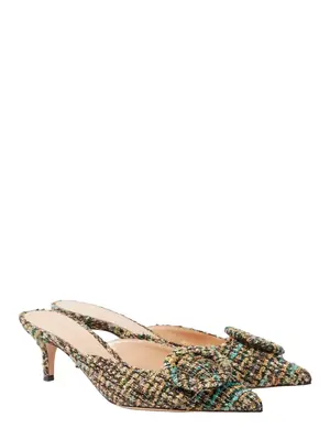 GIANVITO ROSSI Portofino 55 Boucle Mules - Multicoloured