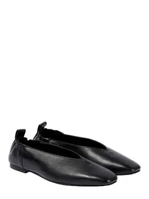 A.emery Briot Leather Ballet Flats - Black