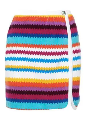 Missoni Striped Cotton-blend Miniskirt - Multicoloured