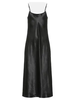 Vince Satin Slip Dress - Black