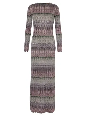 Missoni Open-back Lamé Maxi Dress - Multicoloured