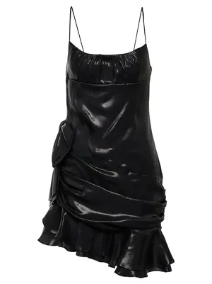 ALESSANDRA RICH Draped Minidress