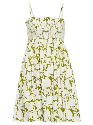 Tory Burch Floral Cotton Poplin Minidress - Multicoloured