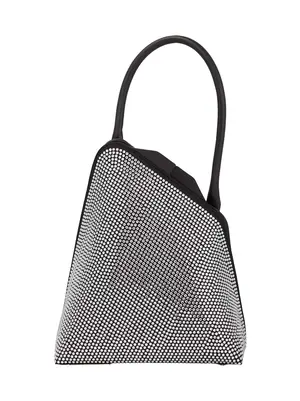 Attico Sunset Mini Crystal-embellished Tote - Silver