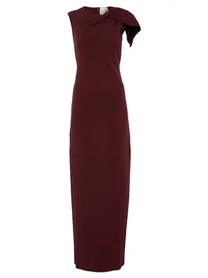 Roland Mouret Asymmetric Maxi Dress - Red
