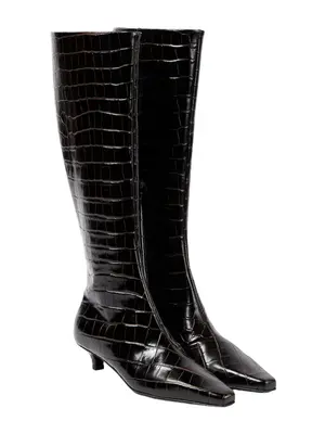 TOTEME Leather Knee-high Boots - Brown