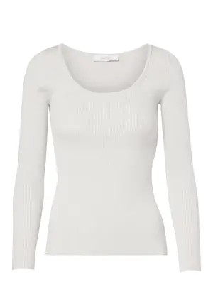 Max Mara Leisure Ondina Lamé Top - Grey