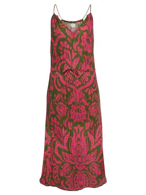 Velvet By Graham & Spencer Sasha Printed Midi Dress - Multicoloured