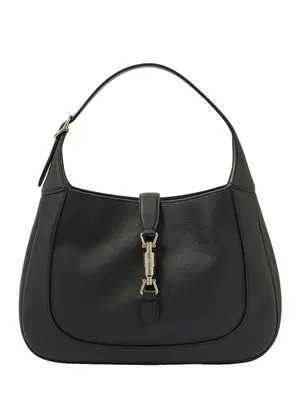 Gucci Jackie Medium Leather Shoulder Bag - Black