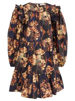 Ulla Johnson Rhea Floral Cotton Poplin Mini Dress - Multicoloured