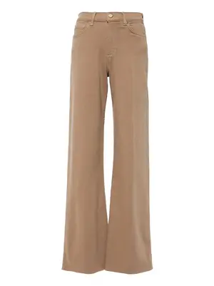 7 For All Mankind 7 For All Mankind Lotta High-Rise Wide-Leg Jeans Beige