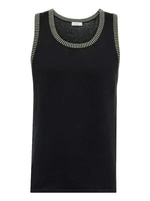 Commas Sleeveless Knitted Top - Black