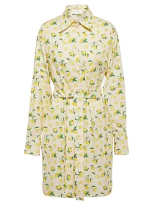 Sportmax Boero Printed Cotton Shirt Dress - Multicoloured