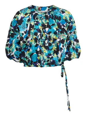 Diane Von Furstenberg Dario Floral Top - Multicoloured