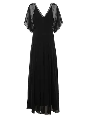 Max Mara Murge Draped Gown - Black