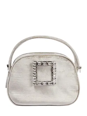 ROGER VIVIER Roger Vivier Viv' Ladybug Velvet Shoulder Bag