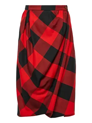 VIVIENNE WESTWOOD Drunken Drape Midi Skirt - Multicoloured