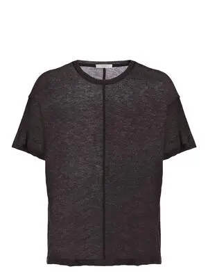 THE ROW Lila Cashmere Jersey Top - Brown