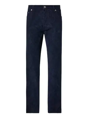 Etro Printed Straight Leg Jeans - Multicoloured