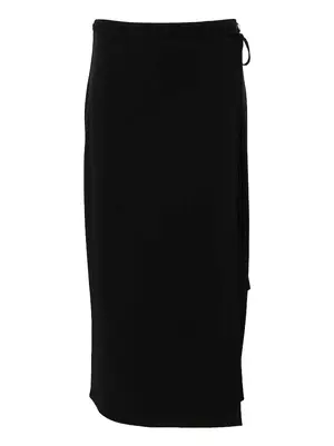 Vince Jersey Wrap Skirt - Black